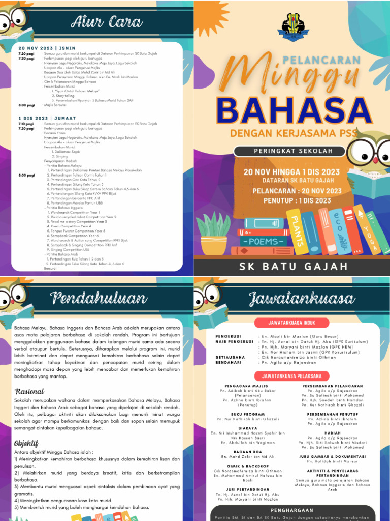 Buku Program Minggu Bahasa | PDF