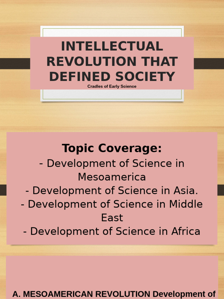 Intellectual Revolution That Defined Society [Autosaved] | PDF