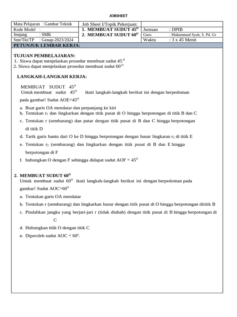 Jobsheet X DPIB | PDF