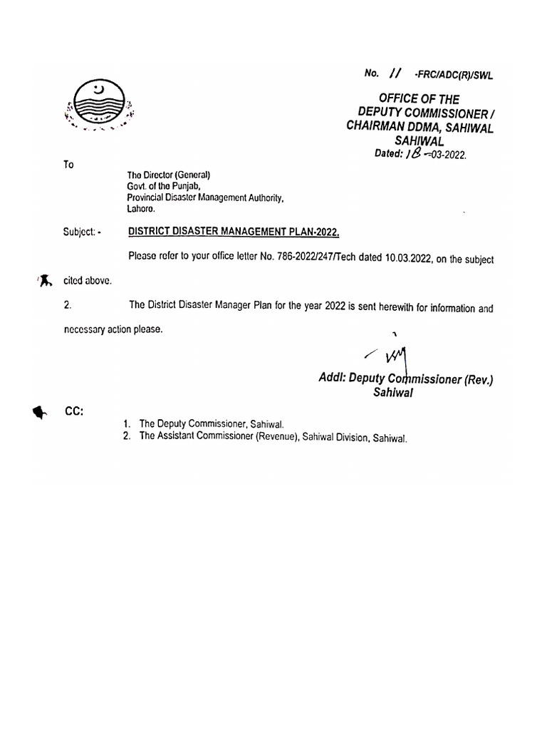 Ddmp Sahiwal 0 Pdf