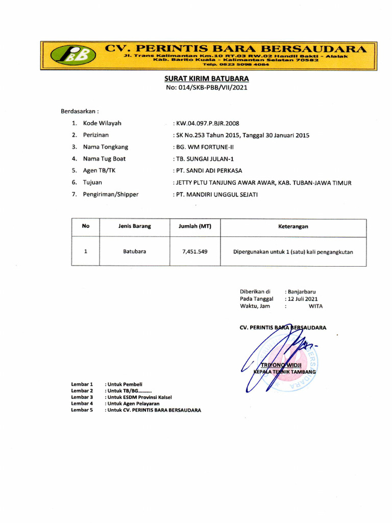 SKB - TB Sungai Julan - 120721 | PDF