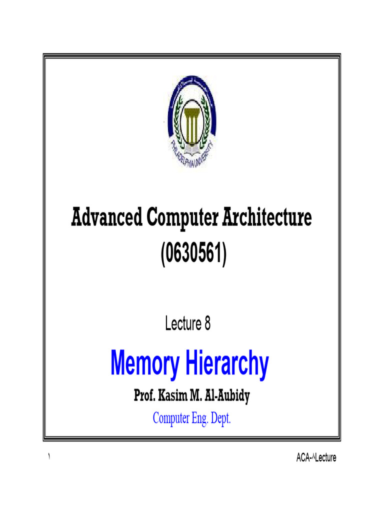 Average Memory Access Time - AMAT | PDF