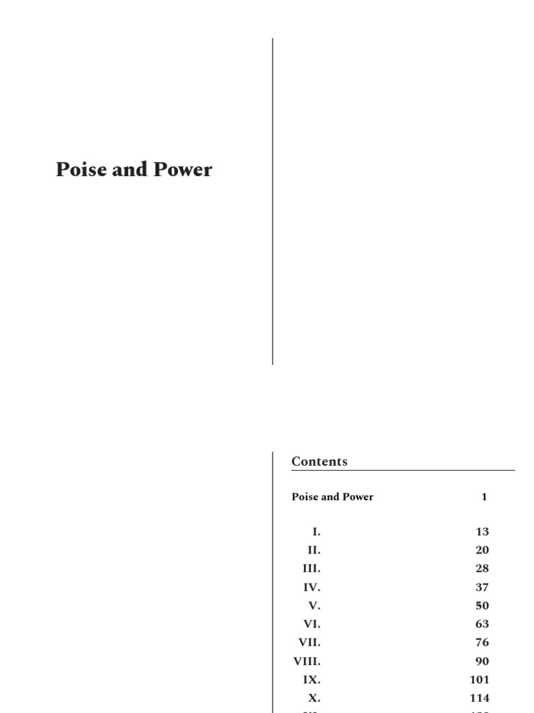 Poise and Power Horizontal | PDF