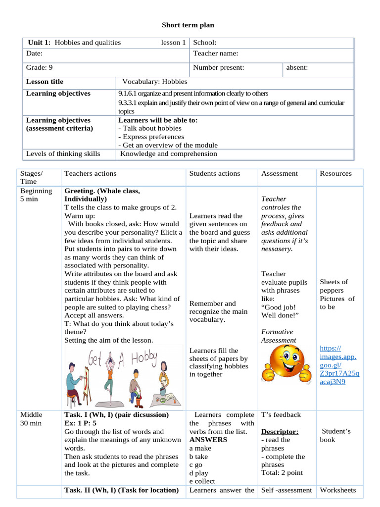 LP Excel 9 MSA Term 1 | PDF | Reading Comprehension | Vocabulary