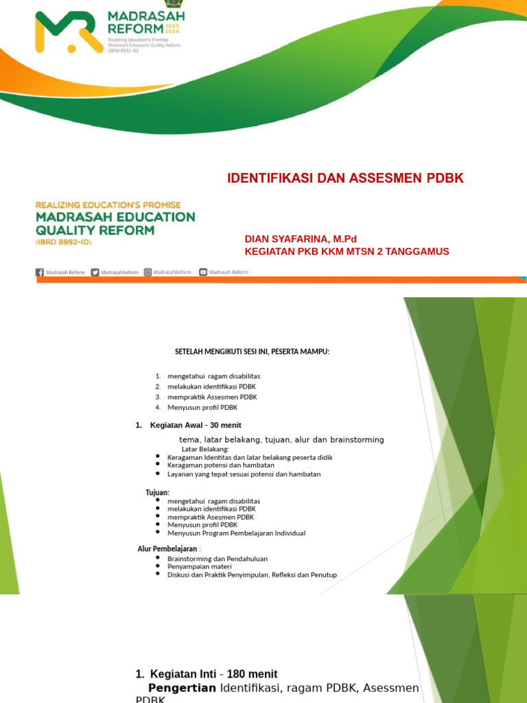 IDENTIFIKASI ASSESMEN PDBK | PDF