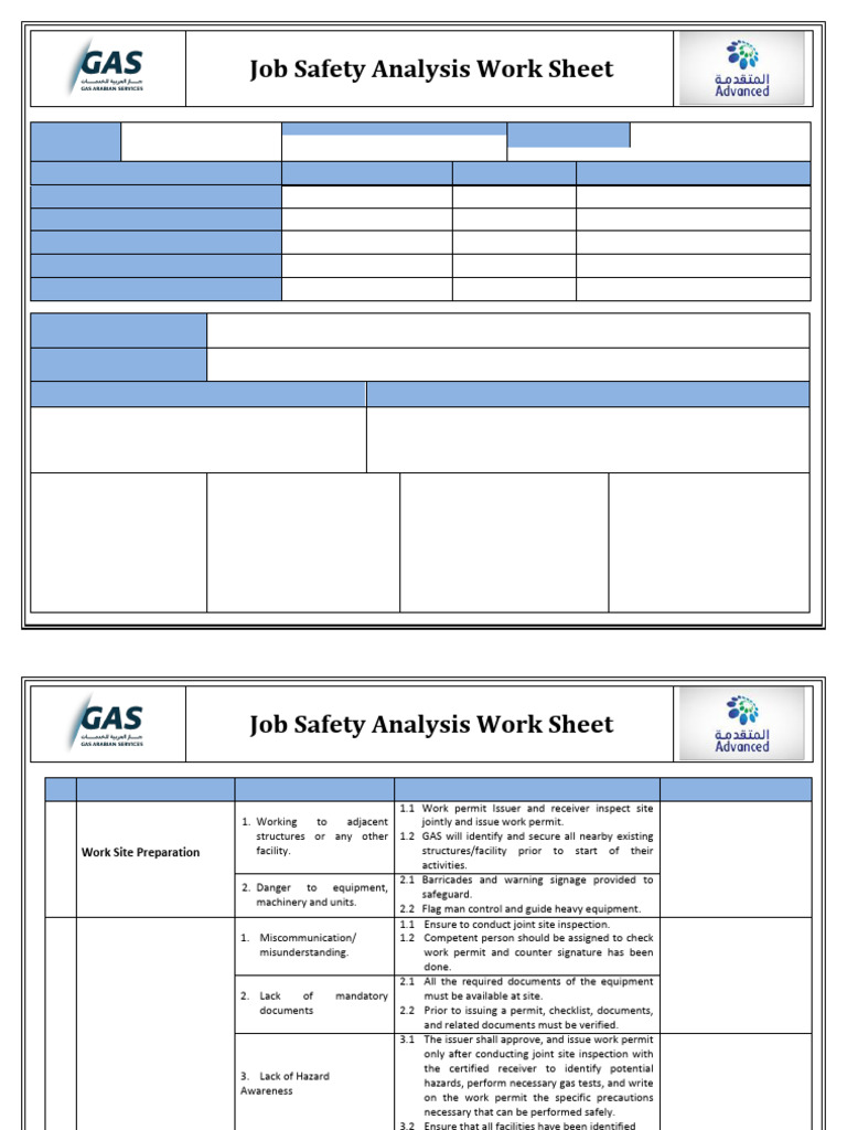 Scaffolding Erection & Dismantling Jsa | PDF