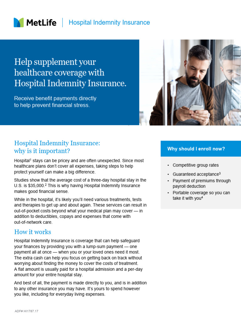 Hospital Indemnity Benefit Overview | PDF | Hospital | Business