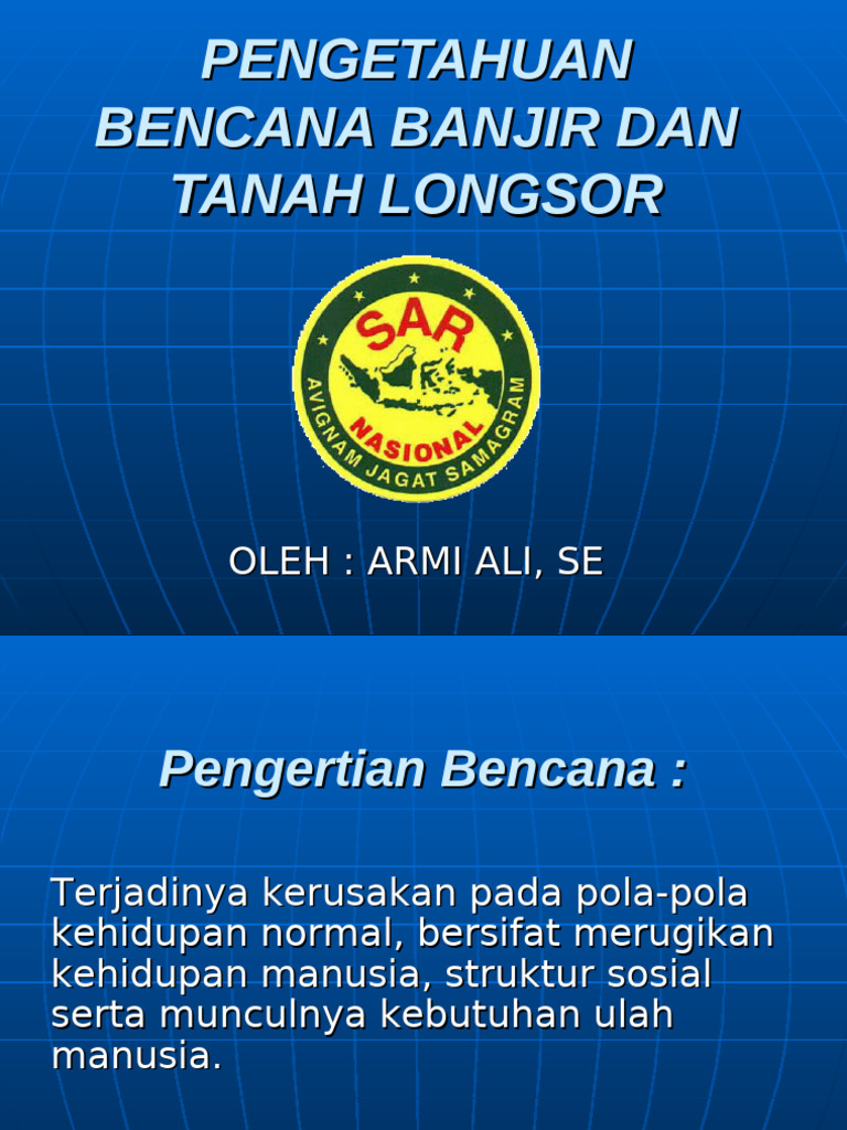 Materi Sar Longsor | PDF