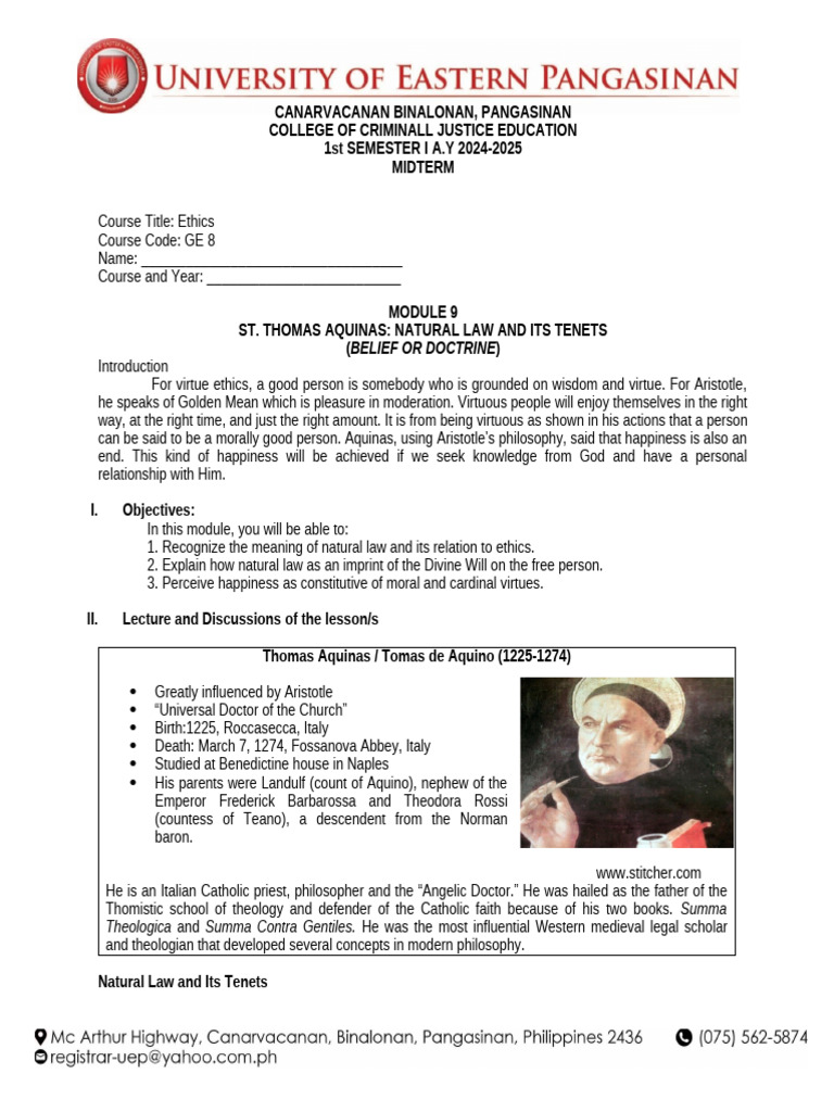 Belief or Doctrine: Summa Theologica Summa Contra Gentiles | PDF