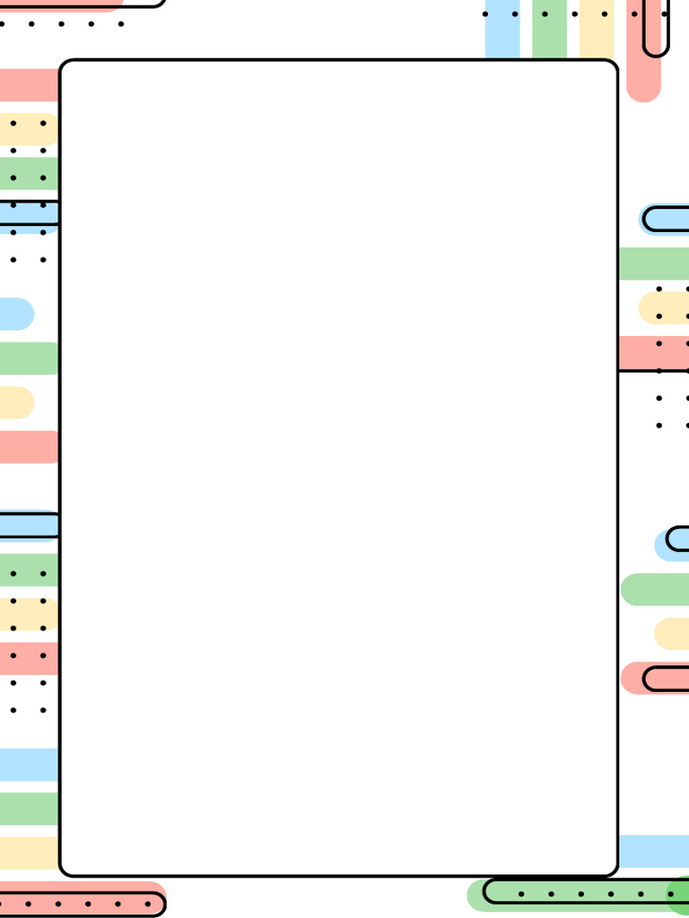 Blue A4 Paper Border | PDF