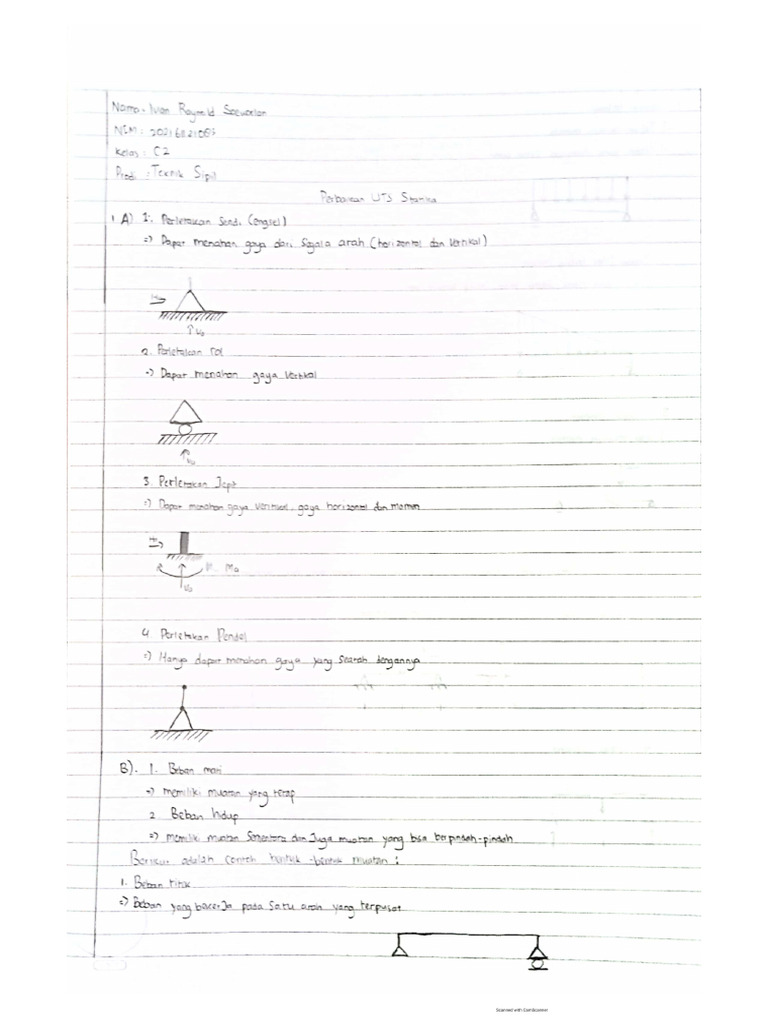 C2 - 202161121083 - Ivan Raynold Soewarlan - Perbaikan UTS Statika | PDF