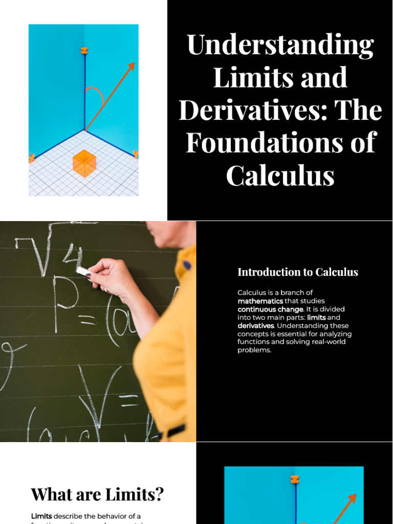 Slidesgo Understanding Limits And Derivatives The Foundations Of Calculus 20241009053116yp2w Pdf