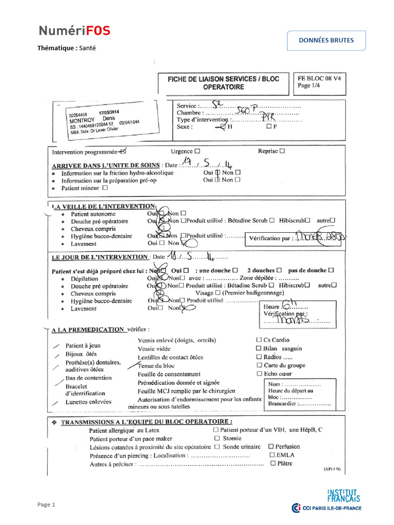 Fiche Liaison Bloc | PDF
