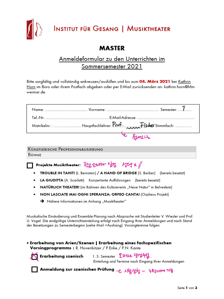 Anmeldeformular MASTER SoSe 21 | PDF