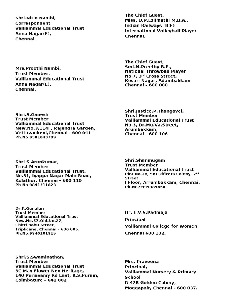 Address Label Trust Member | PDF