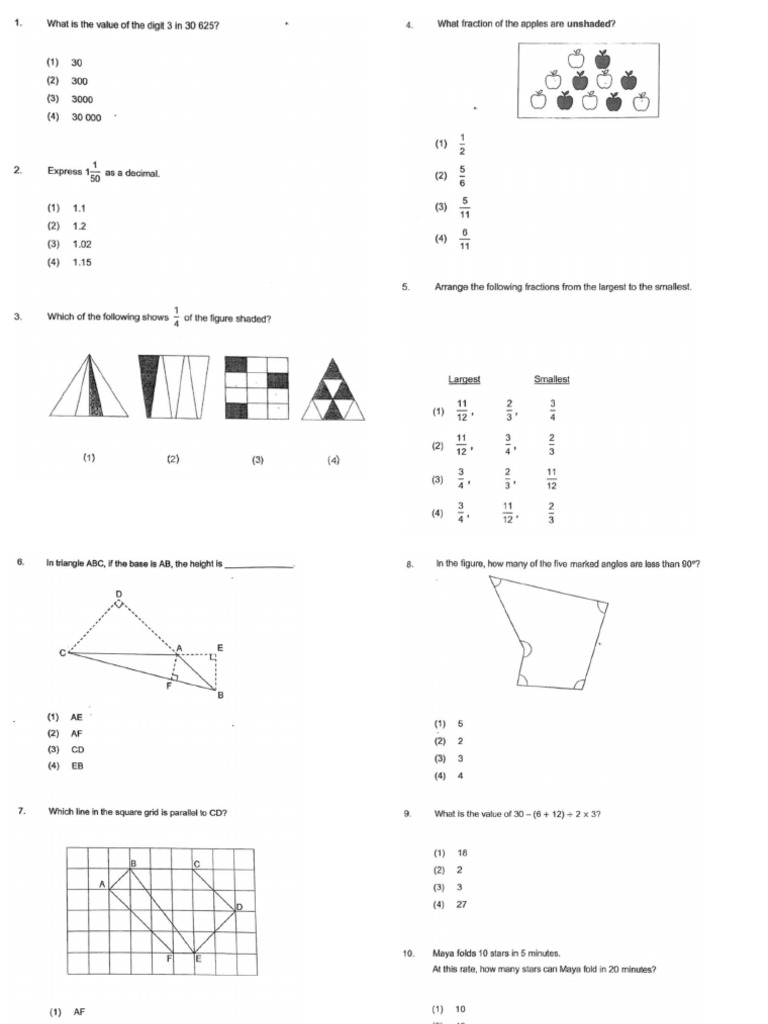2023 P5 EOY Math Raffles | PDF