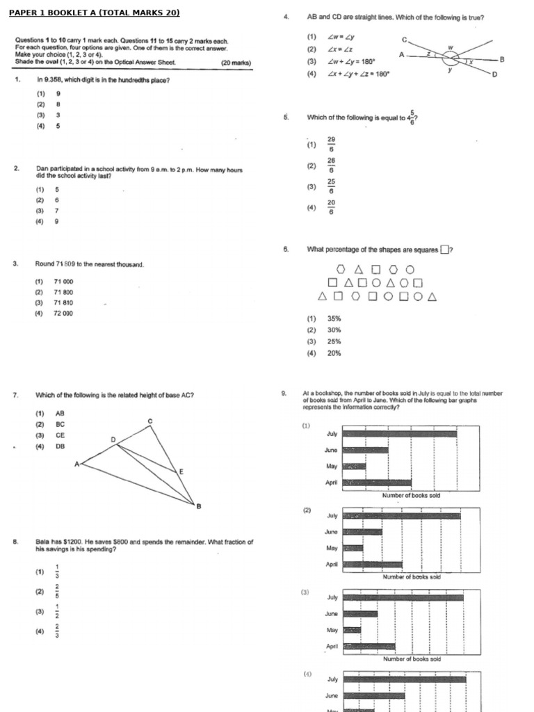 2023 P5 EOY Math Tao Nan | PDF