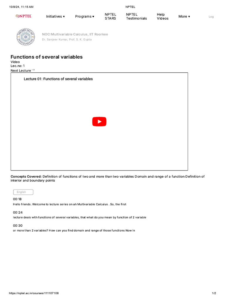NPTEL | PDF