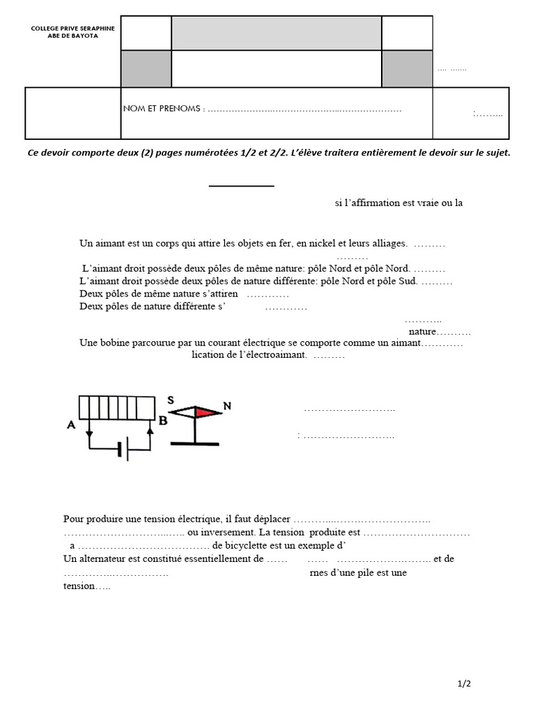 21 Dev2 Physchimie 4 Cpsabayota | PDF