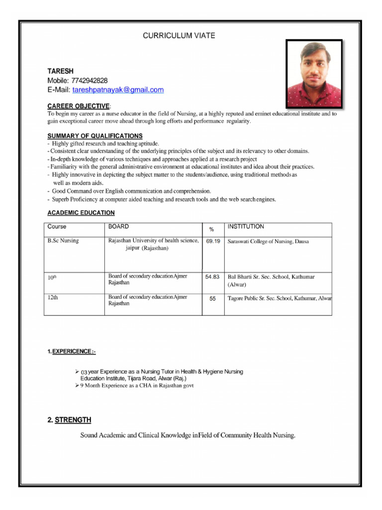 Resume Taresh | PDF