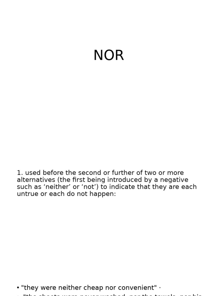 NOR | PDF