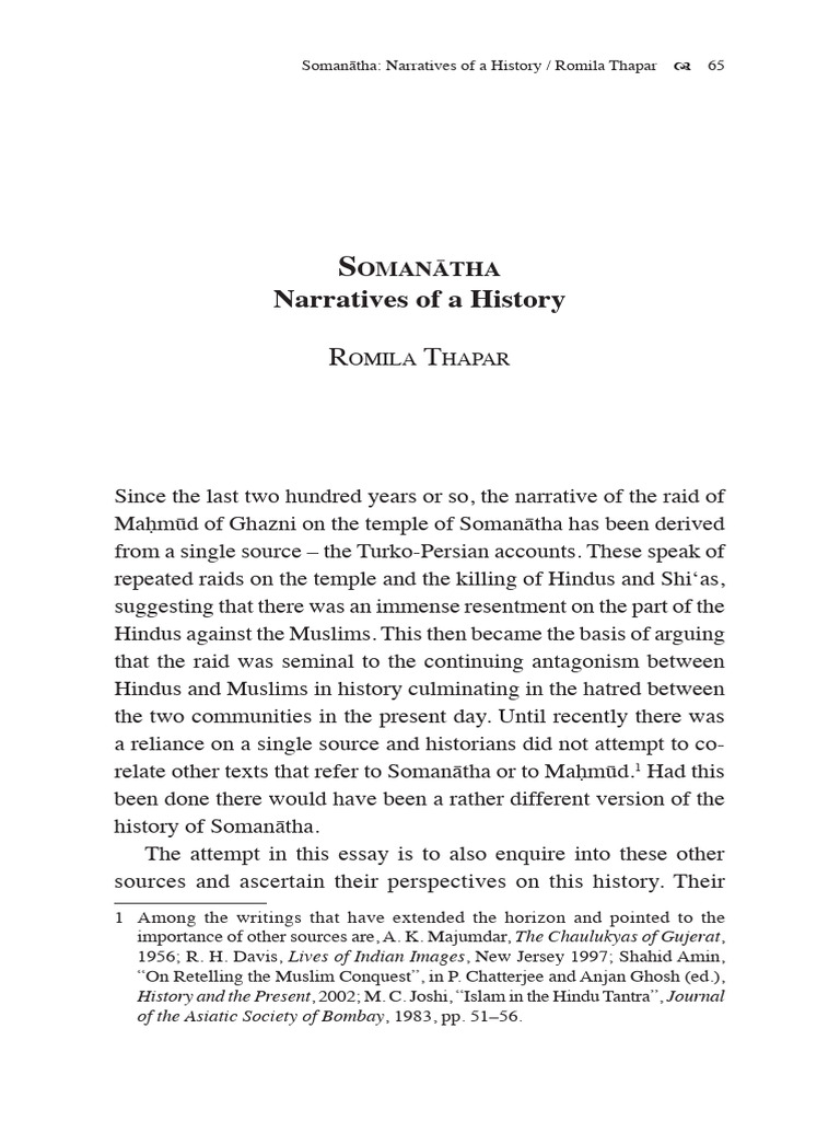 Narratives of A History | PDF
