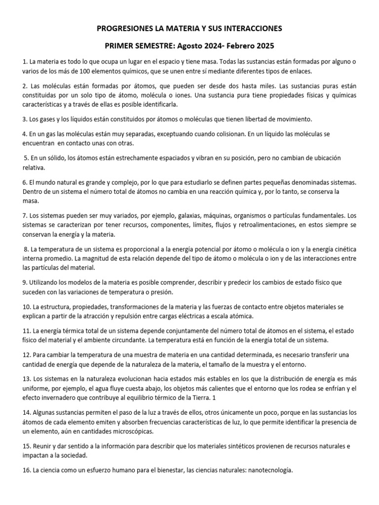 Temario Progresiones | PDF