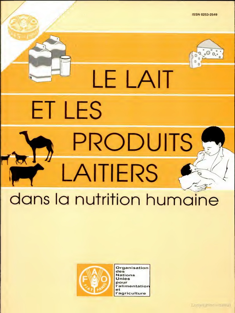 Le Lait Et Les Produits Laitiers | PDF