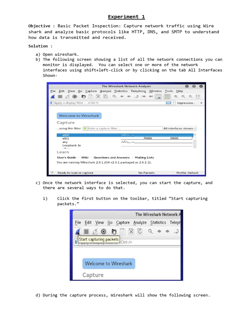 Basic Packet Injection (Capturing Network Traffic) Using Wire Shark ...