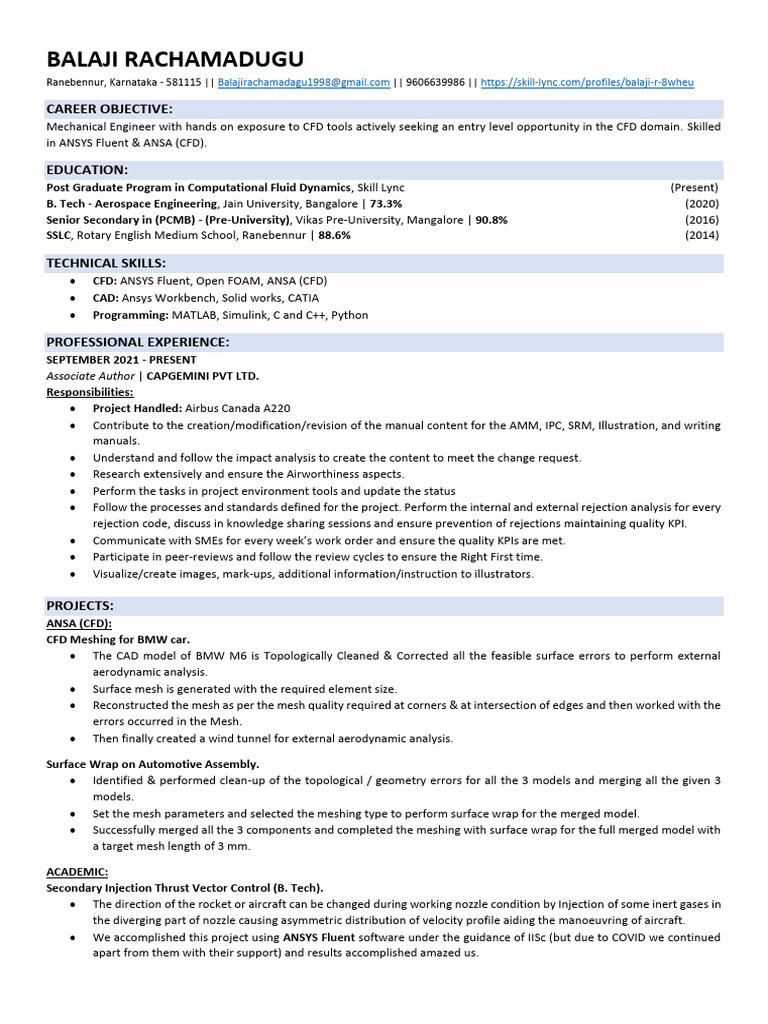 Balaji Rachamadugu AMM_Resume- | PDF