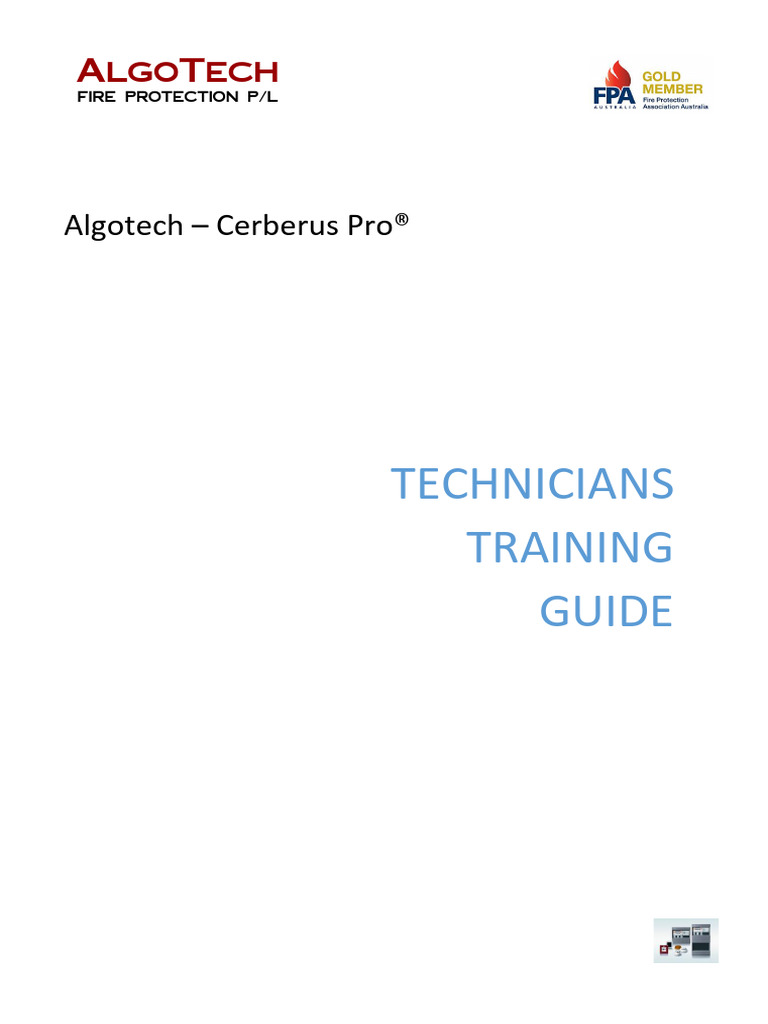 Algotech Cerberus Pro Training Manual R3 | PDF