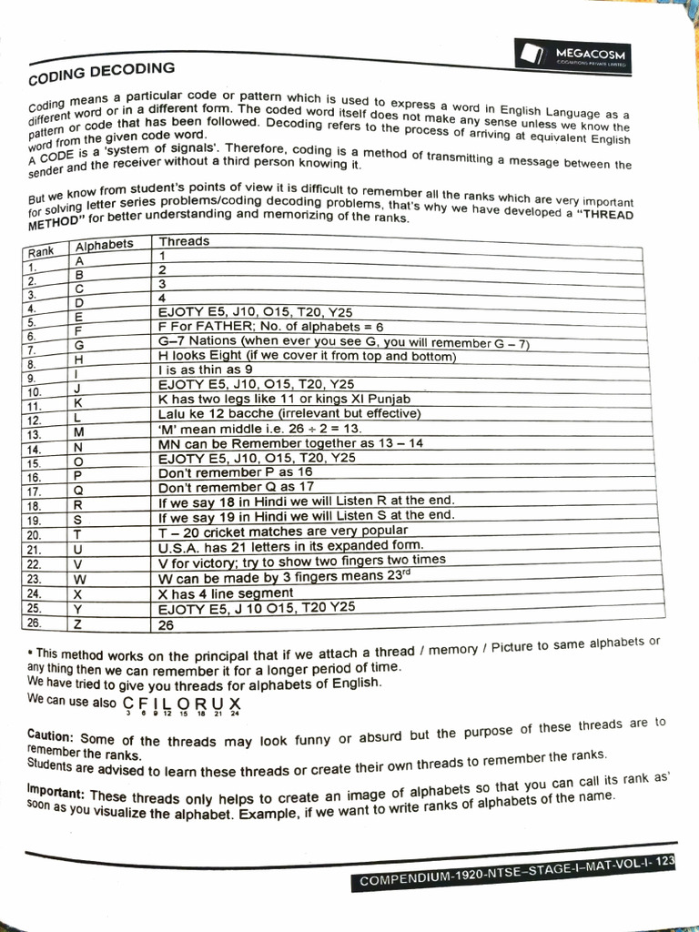 Coding Decoding | PDF