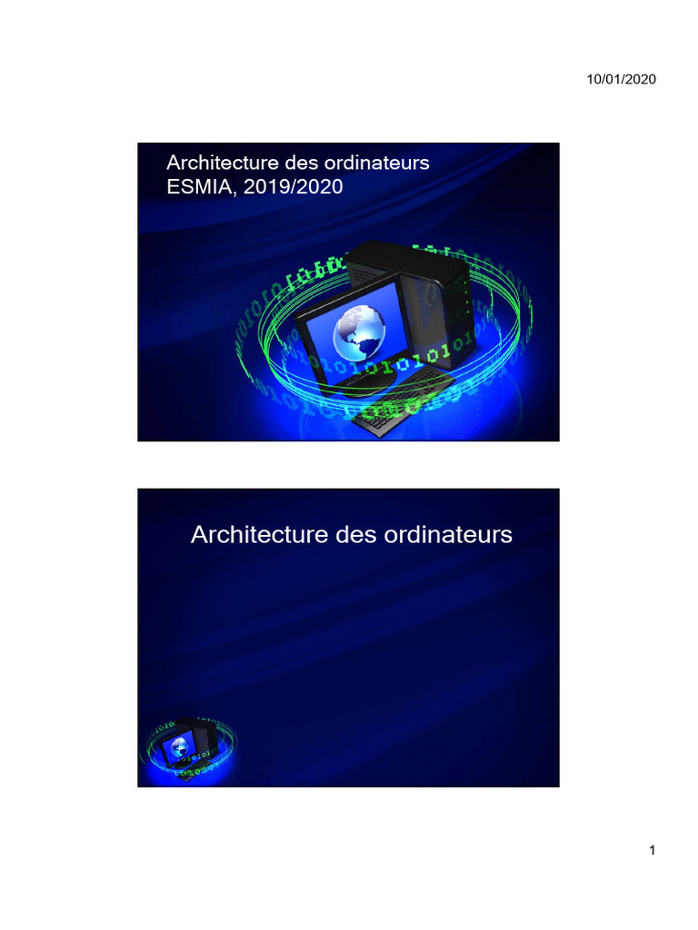 Cours-Architecture Des Ordinateurs Lite | PDF