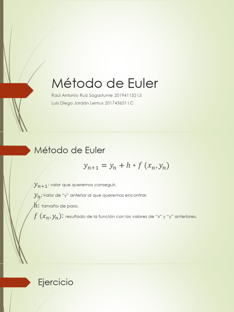 Método de Euler | PDF