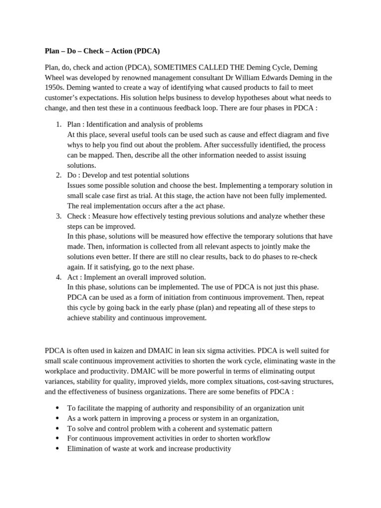 PDCA | PDF