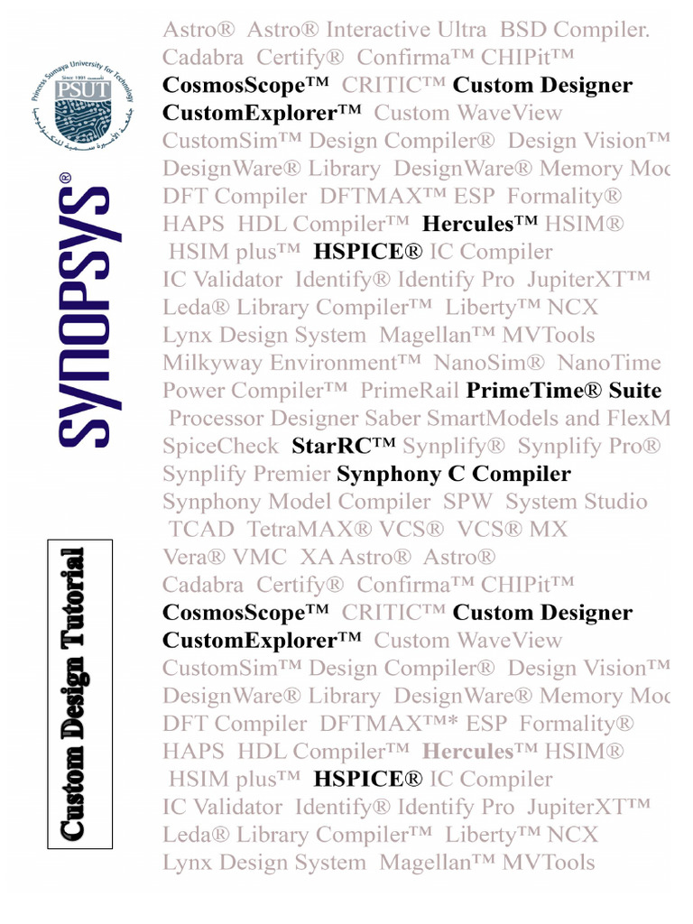 Full Custom IC Design Using Synopsys Galaxy Design | PDF