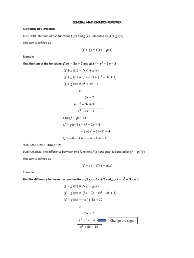 General Mathematics Reviewer 2 | PDF