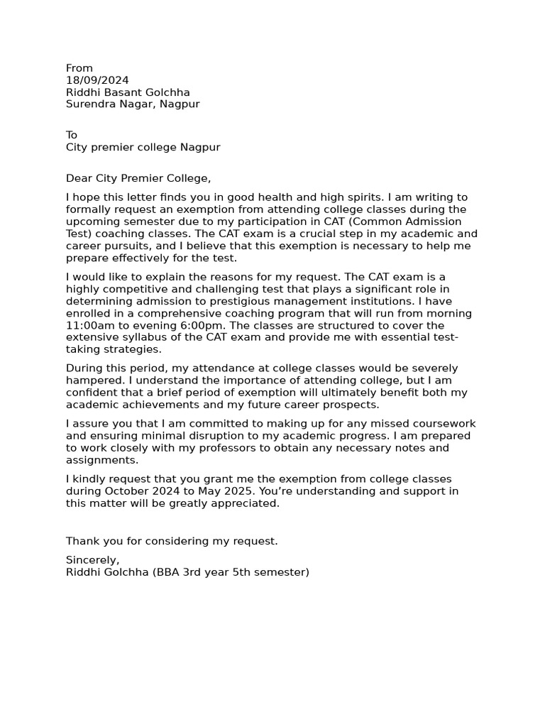 Exemption Form | PDF