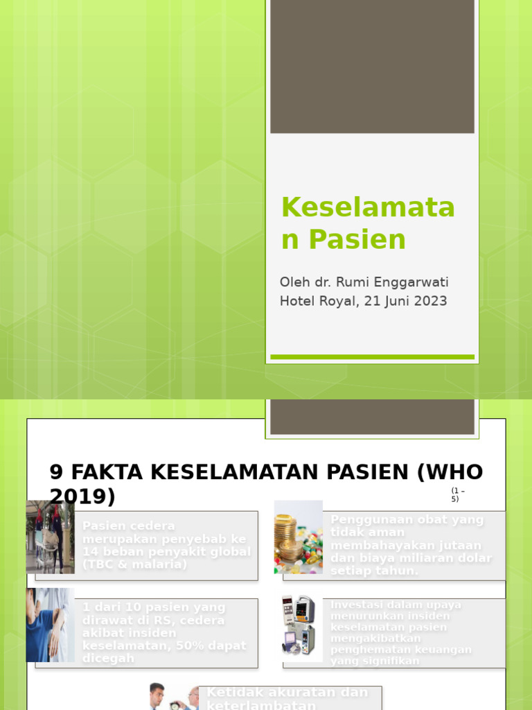 Keselamatan Pasien Dr. Rumi | PDF