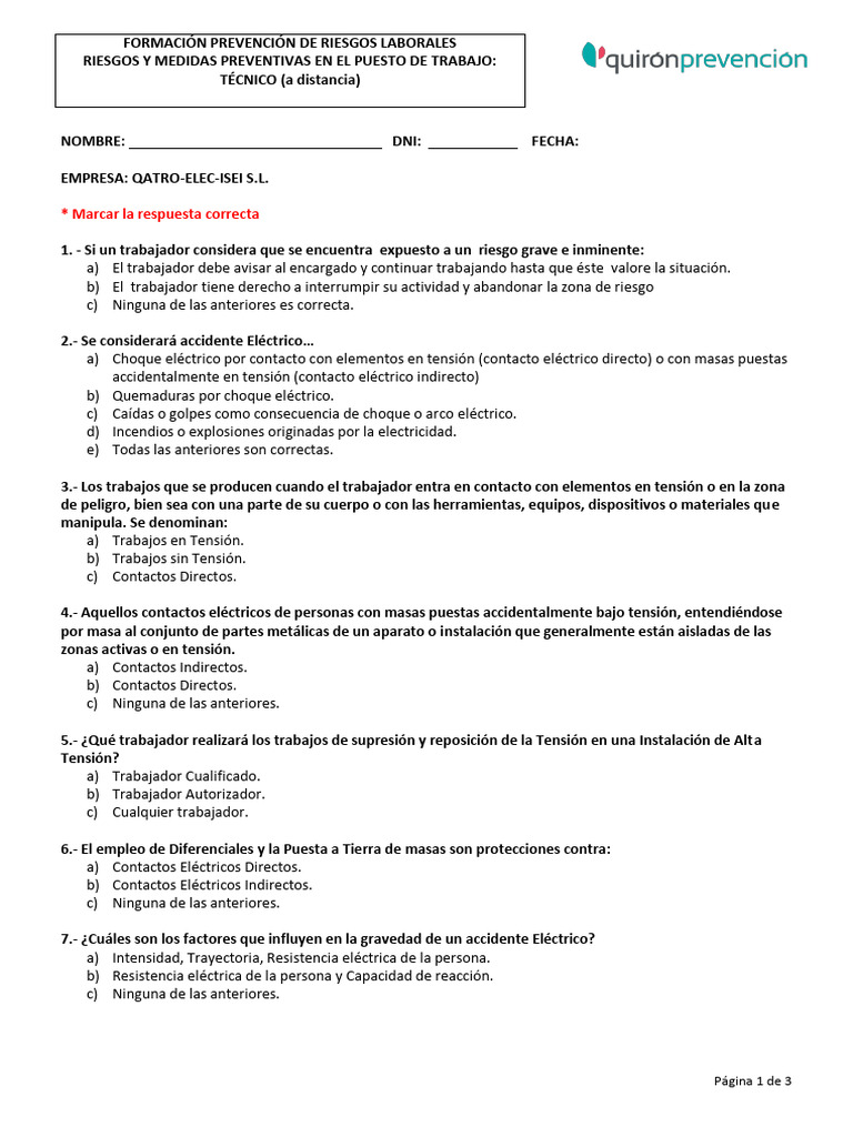 QATRO Test Manual TECNICO (290622) | PDF