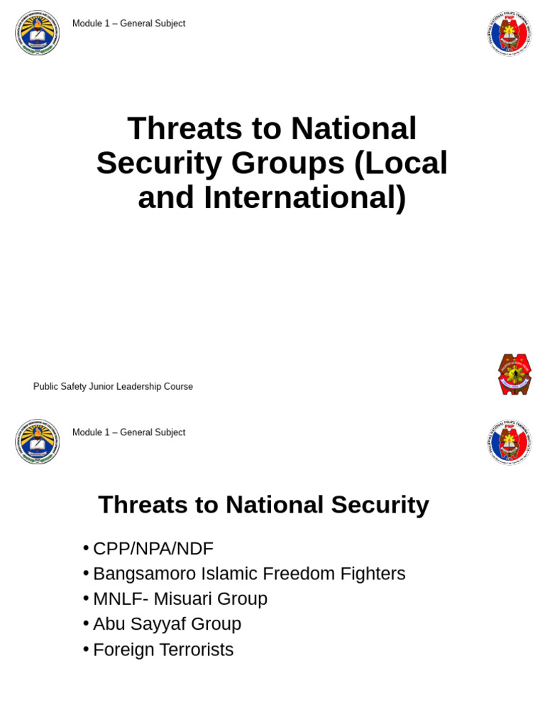 Threats To National Security Group | PDF