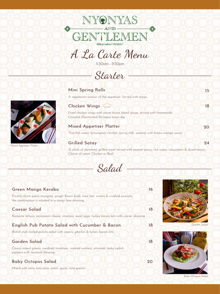 NAG A La Carte Menu September23 - v5 | PDF