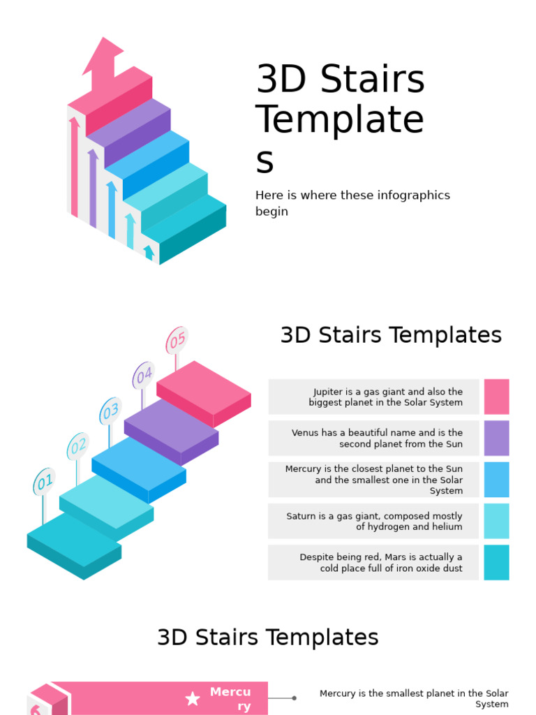 3D Stairs Templates by Slidesgo | PDF