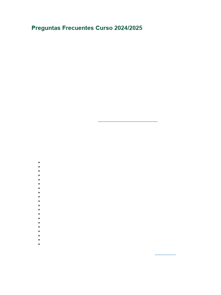 Pregunas Frecuentes | PDF