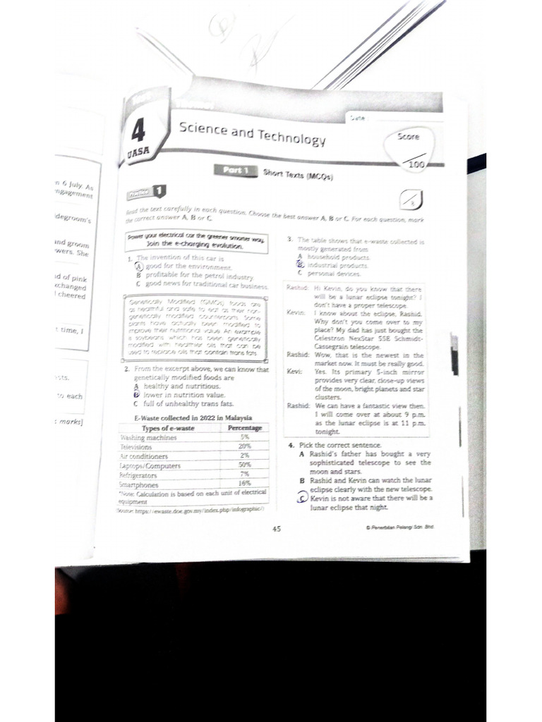 English Module Form 1 | PDF
