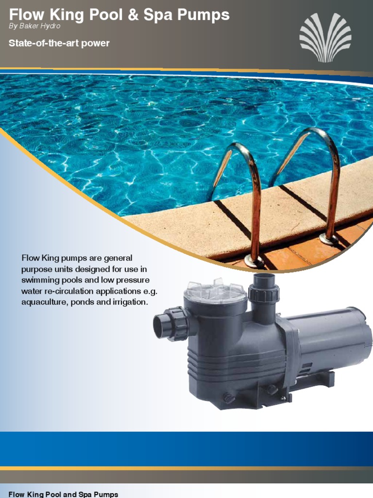 Flow King Pool & Spa Pump Overview | PDF