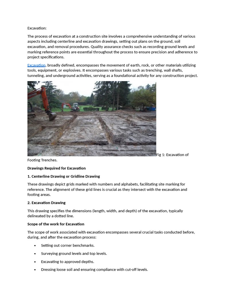 Excavation - R0 | PDF