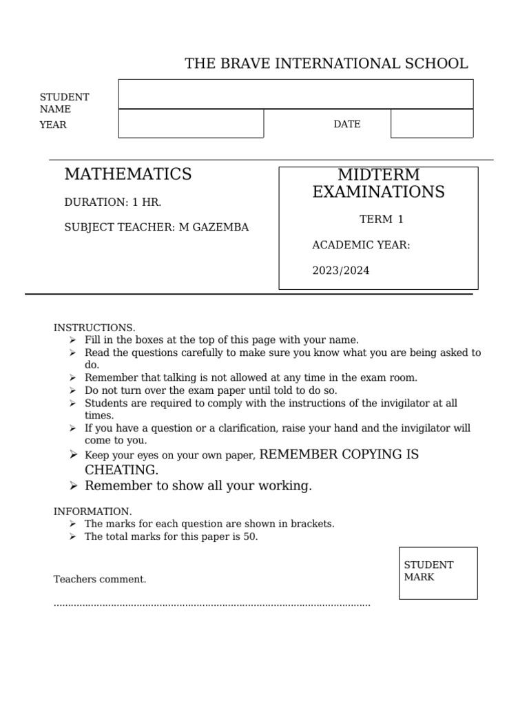 Maths Yr 4 | PDF
