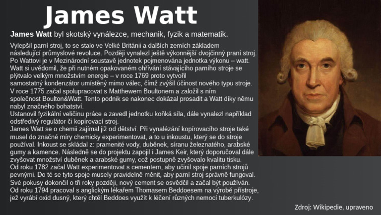 James Watt: Vynálezce parního stroje | PDF | Home & Garden