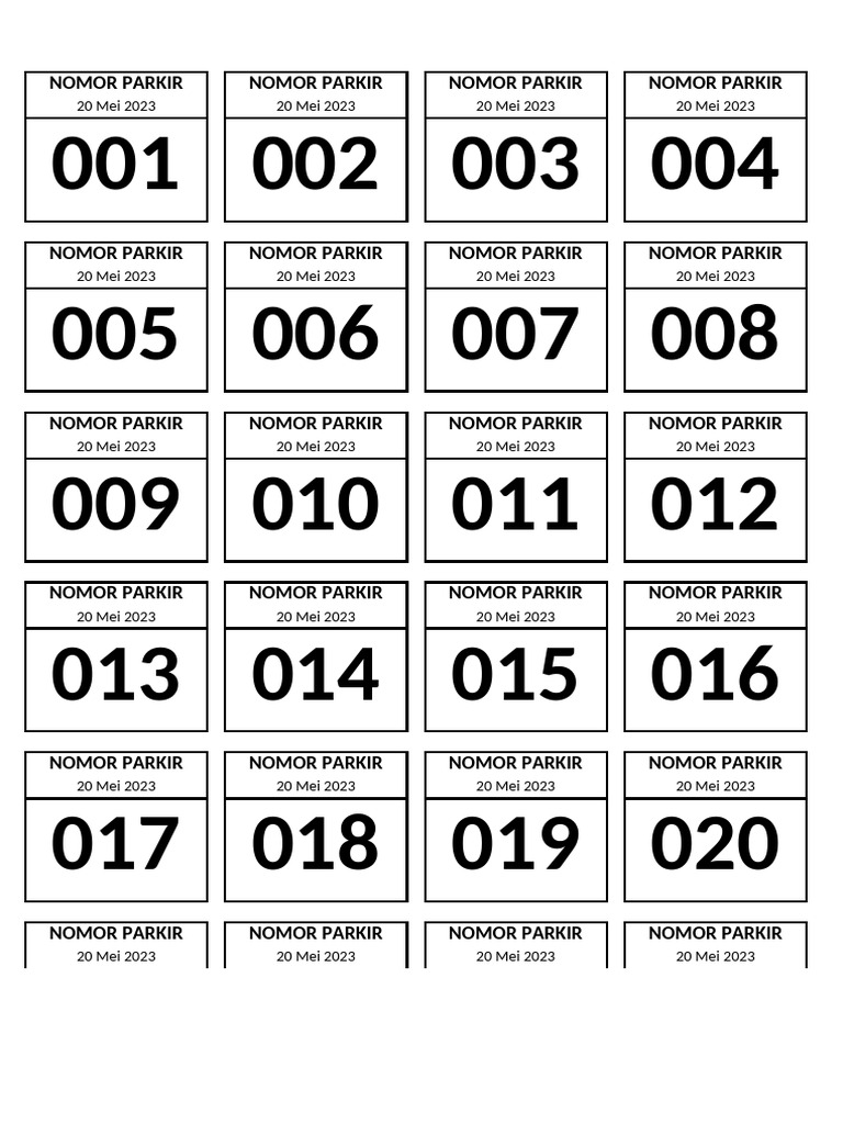 Karcis Otomatis | PDF